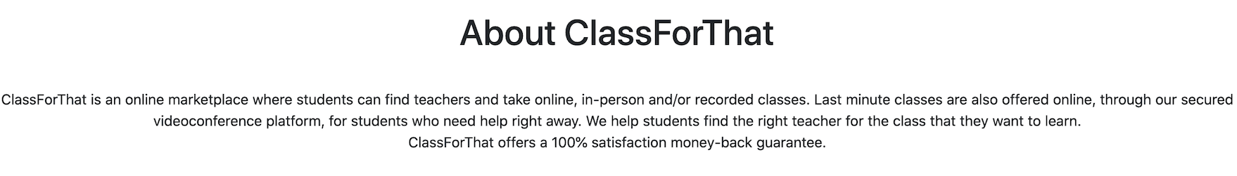 ClassForThat | Teach or Learn Anything You Want